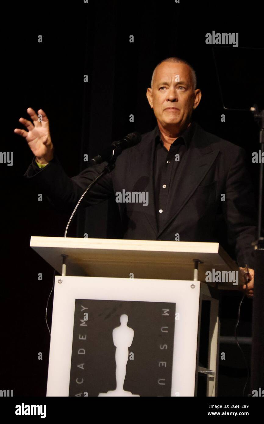 Los Angeles, USA. 21st Sep, 2021. Tom Hanks 09/21/2021 The Opening ...