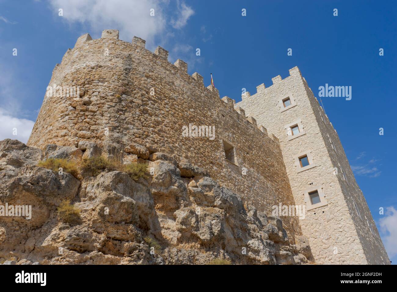 Castle-Fortress of Doña Berenguela in Curiel de Duero, Spain Stock ...