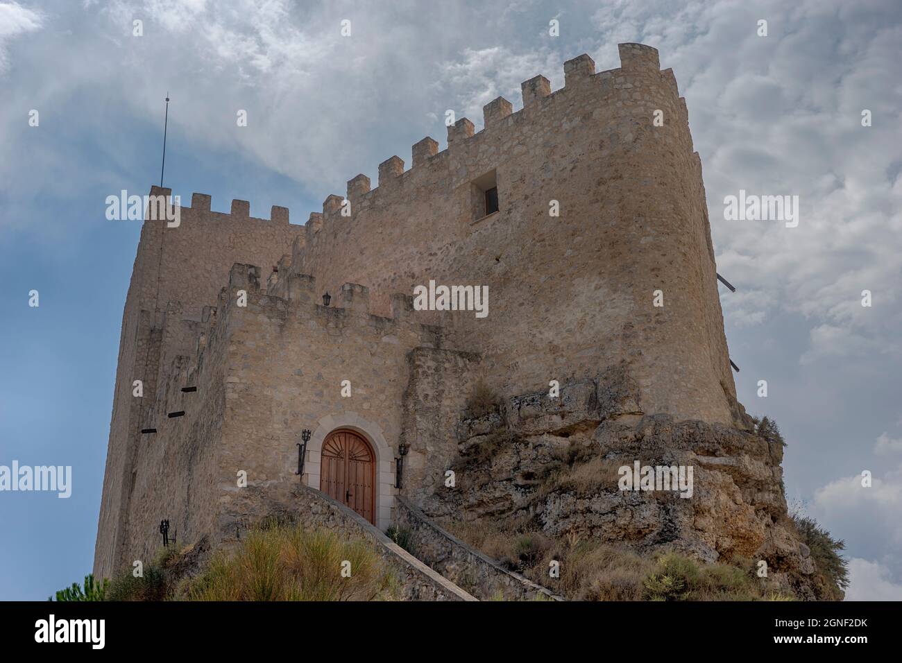 Castle-Fortress of Doña Berenguela in Curiel de Duero, Spain Stock ...