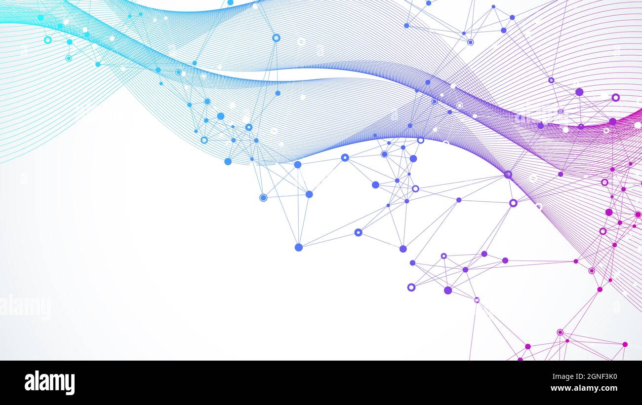 Expansion of life. Colorful explosion background with connected line ...