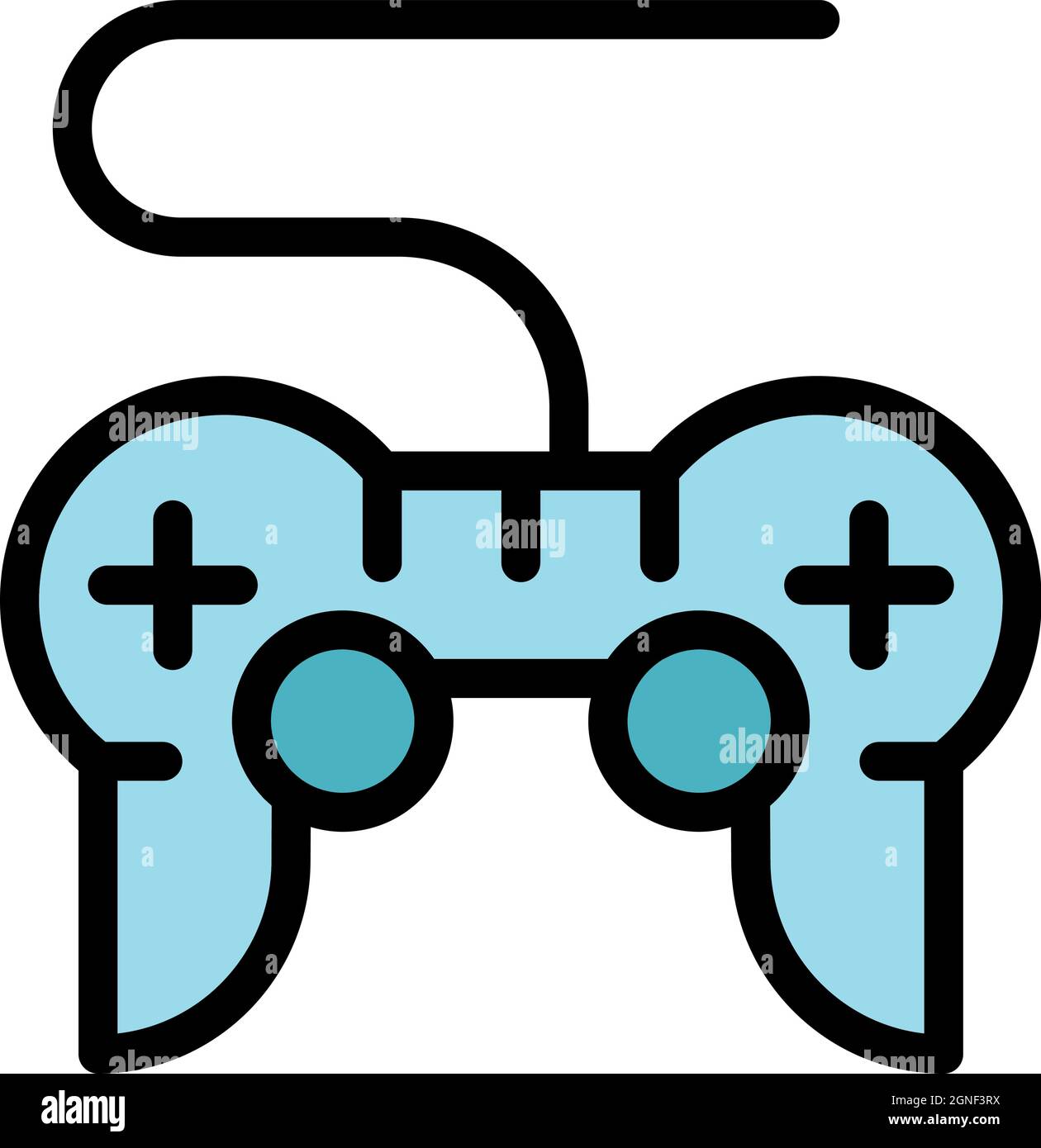 Joystick interactive tv icon. Outline joystick interactive tv vector ...