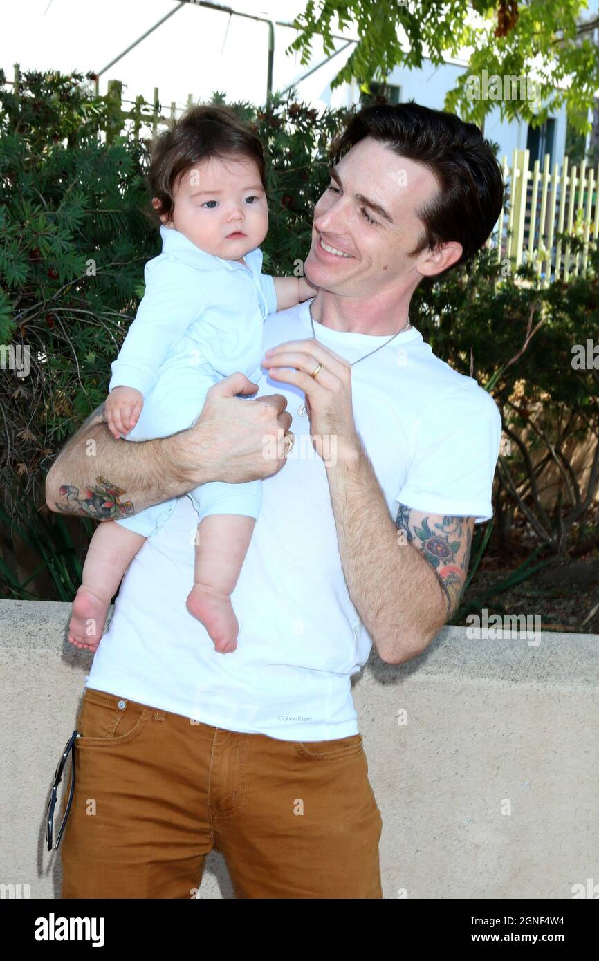 LOS ANGELES - SEP 24: Drake Bell, son at the 2021 Catalina Film ...