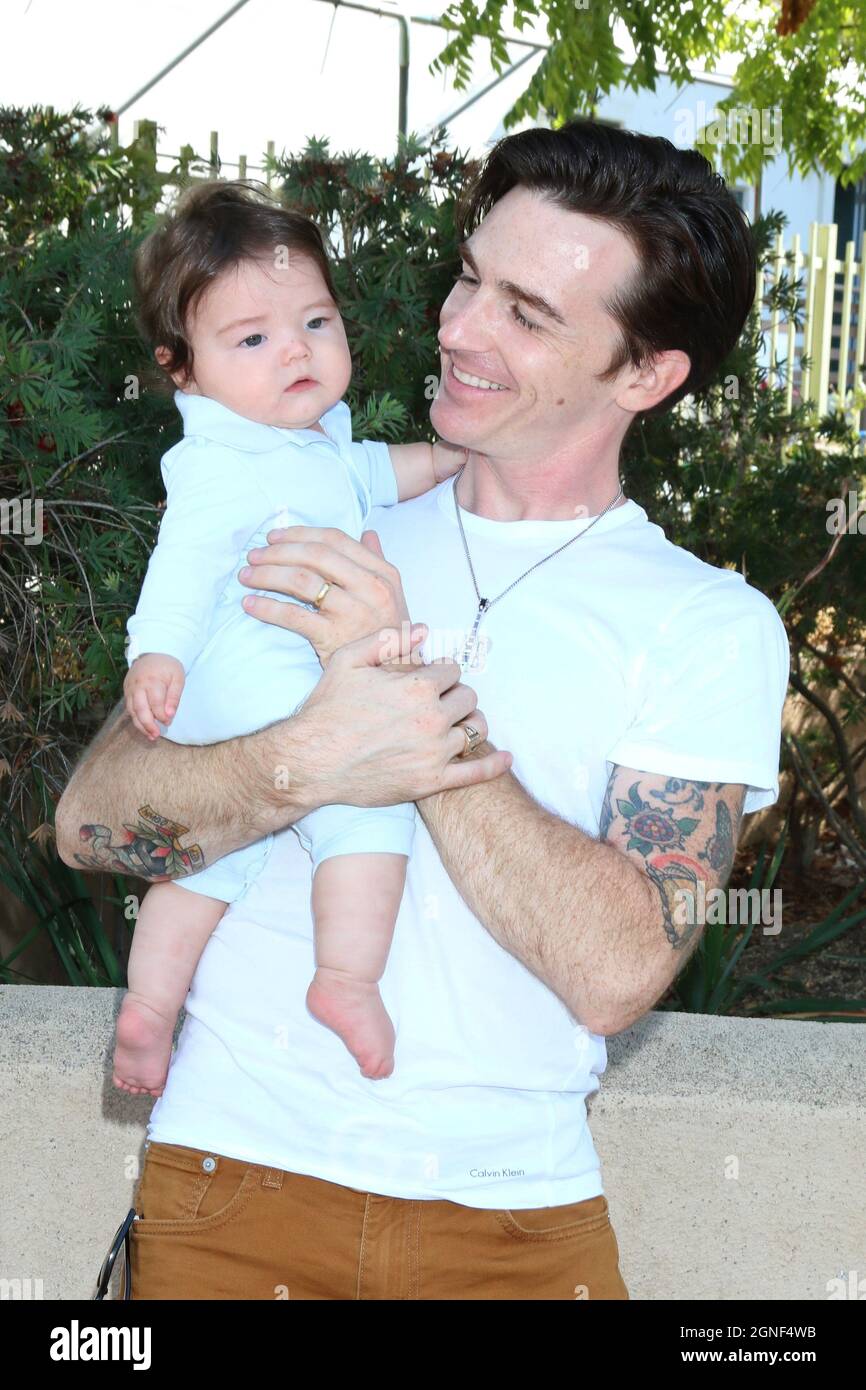 LOS ANGELES - SEP 24: Drake Bell, son at the 2021 Catalina Film ...