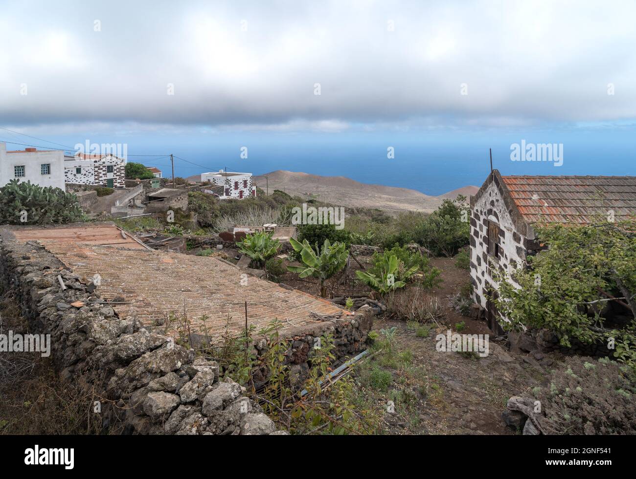 Rural landscape. Erese village. El Hierro. Canary Islands Stock Photo ...