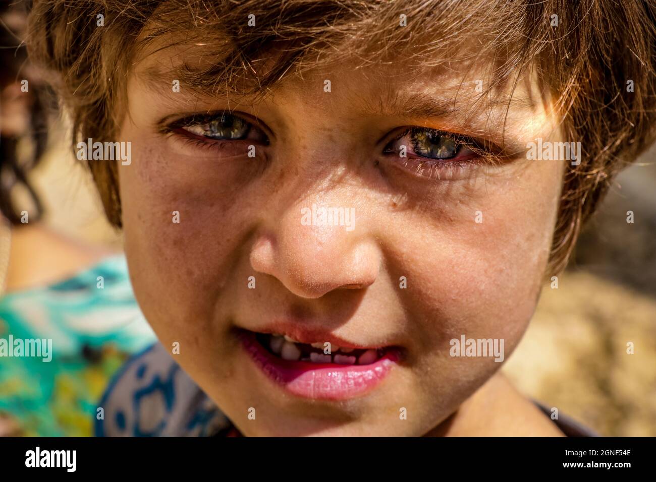 Bandipora, Jammu and Kashmir, India. 25th Sep, 2021. A dard girl looks ...