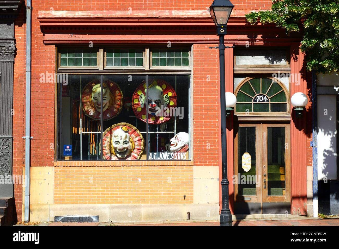 Front window display of A.T. Jones & Sons costume shop, N Howard St ...