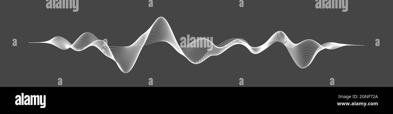 Radio waves vector. Radio frequency identification. Wireless ...