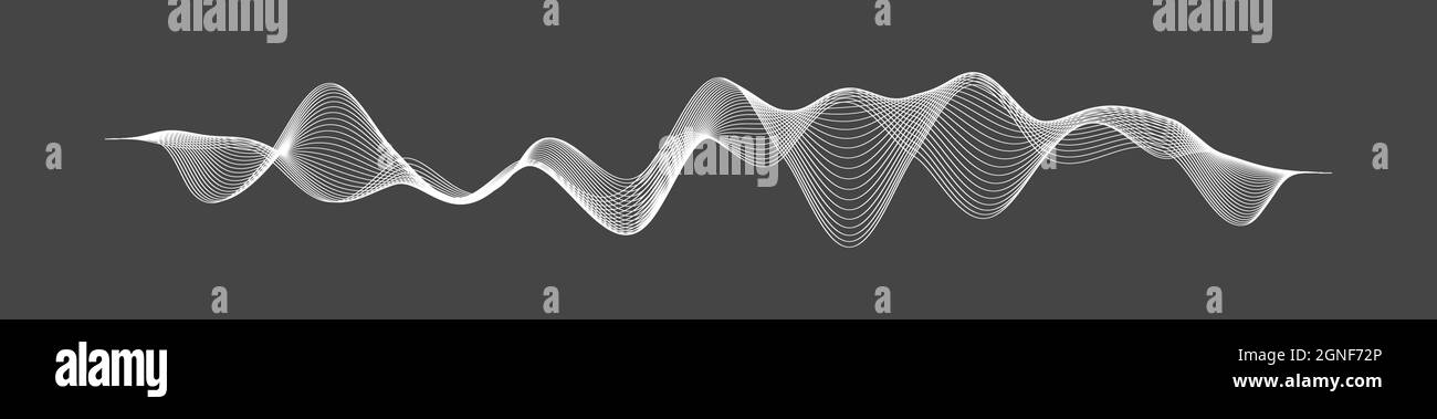 Radio waves vector. Radio frequency identification. Wireless ...