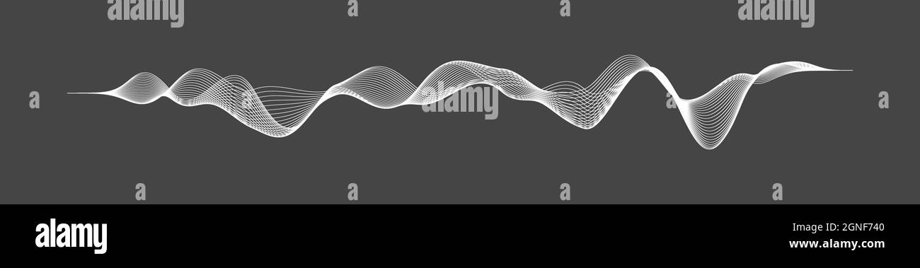 Radio waves vector. Radio frequency identification. Wireless ...