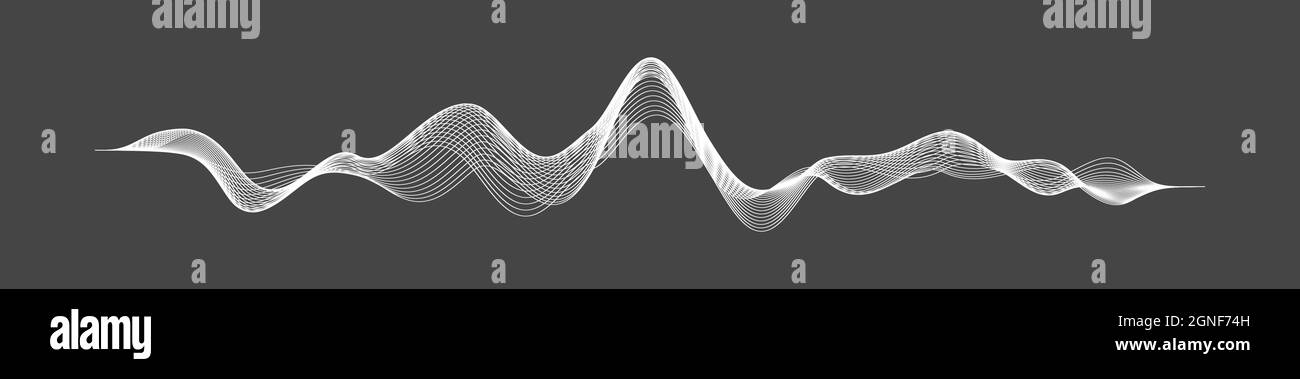 Radio waves vector. Radio frequency identification. Wireless ...
