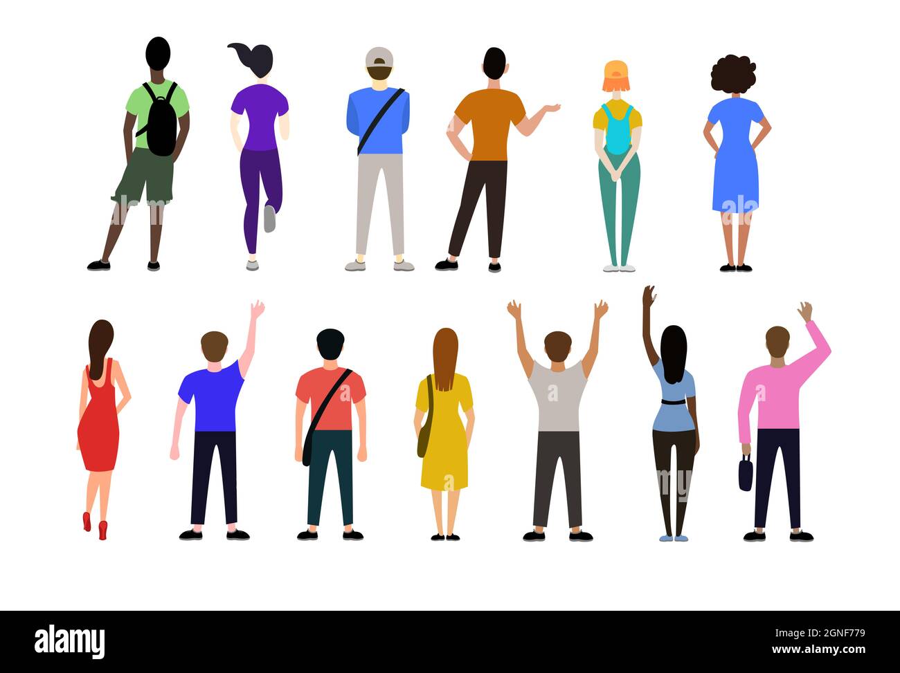 People Watching Fashion Show Stock Vector Images - Alamy