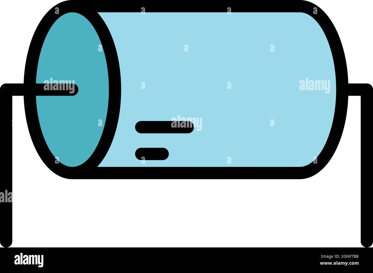 Resistance resistor icon. Outline resistance resistor vector icon color ...