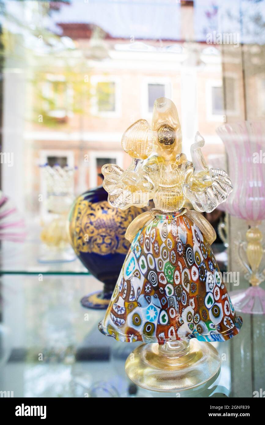 ITALY, VENETO REGION, VENICE, MURANO ISLAND, MURANO GLASS CRAFTSMAN ...