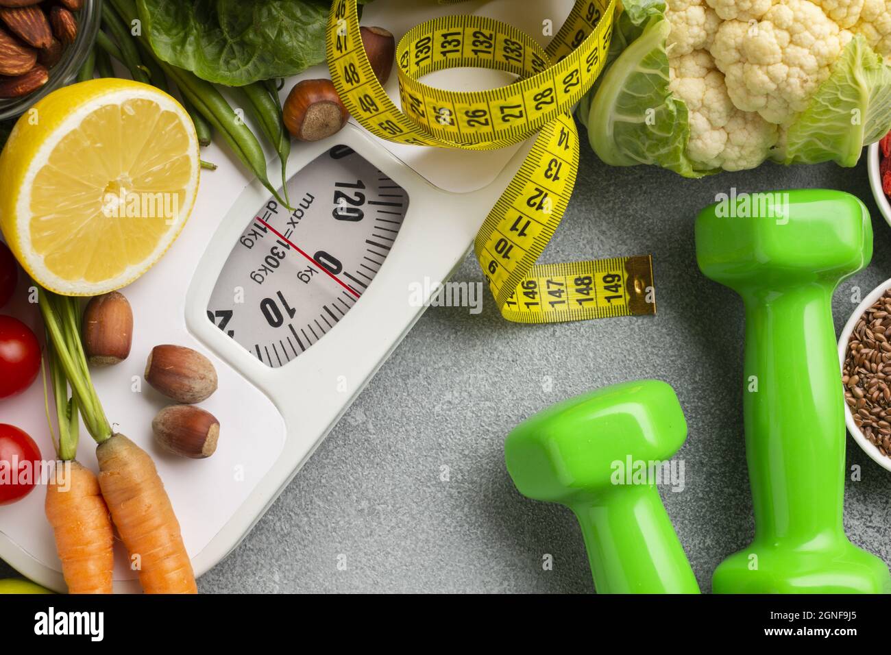 flay lay scale weights. High quality and resolution beautiful photo ...