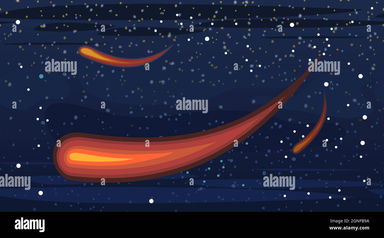 Cosmos background. Starry sky landscape. Planets and their satellites ...