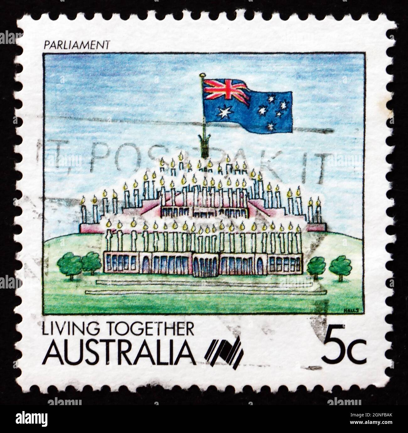 AUSTRALIA - CIRCA 1988: a stamp printed in the Australia shows ...