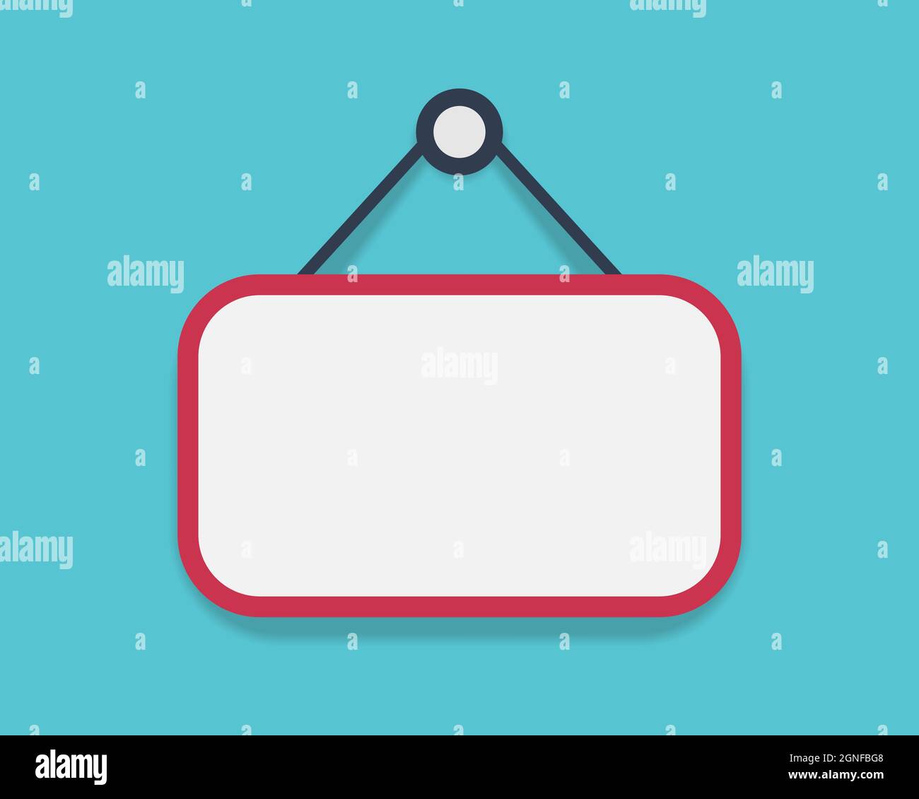 Empty plate on blue Stock Vector Images - Alamy