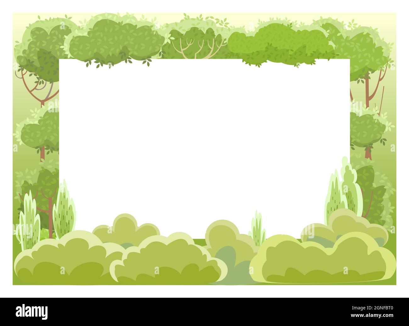 Grassland with shrubs Stock Vector Images - Alamy