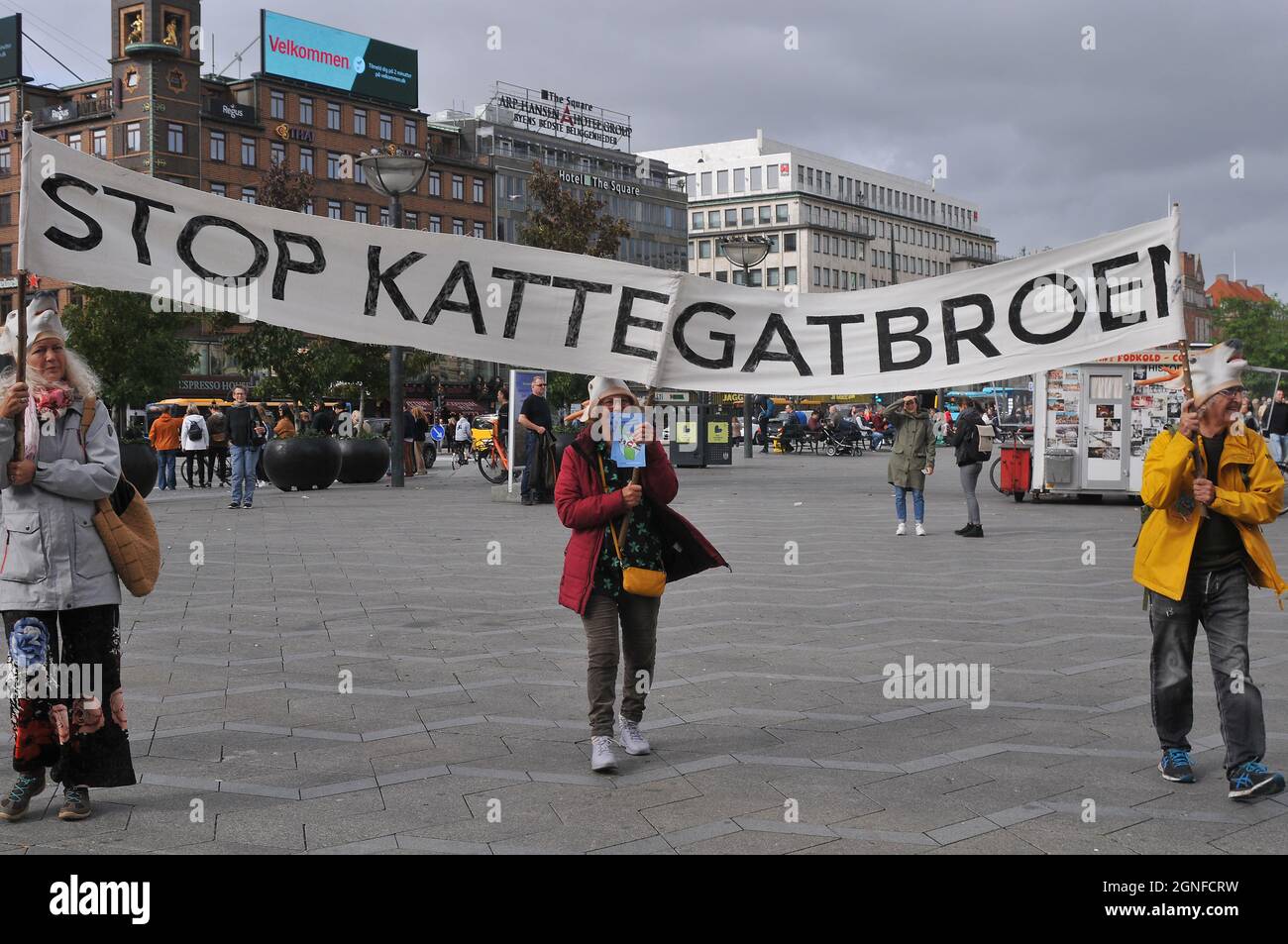 Copenhagen, Denmark.,25 September 2021 /Danes staged protest rally ...