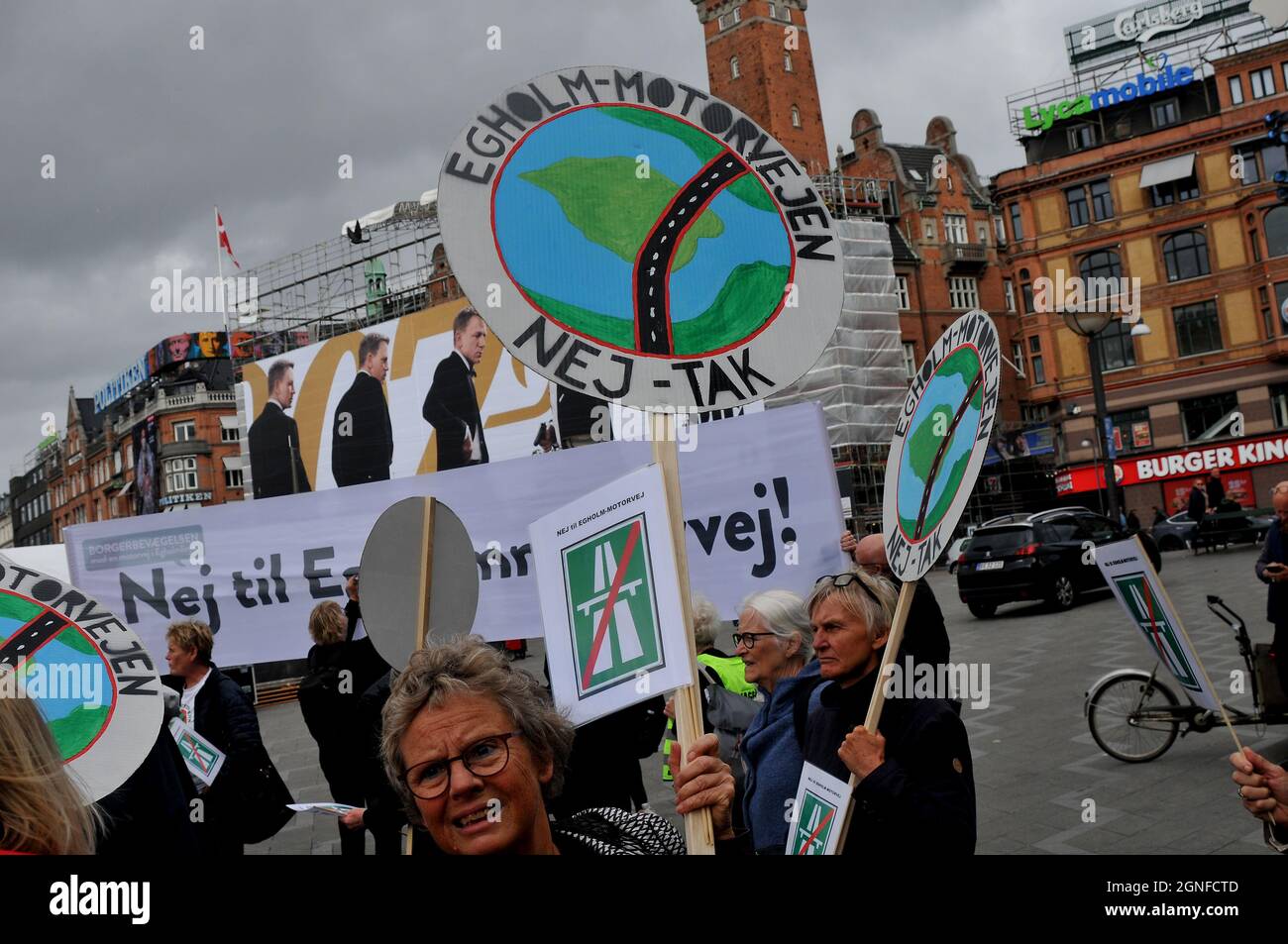Copenhagen, Denmark.,25 September 2021 /Danes staged protest rally ...