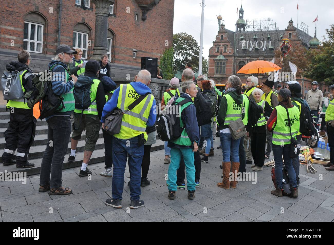 Copenhagen, Denmark.,25 September 2021 /Danes staged protest rally ...