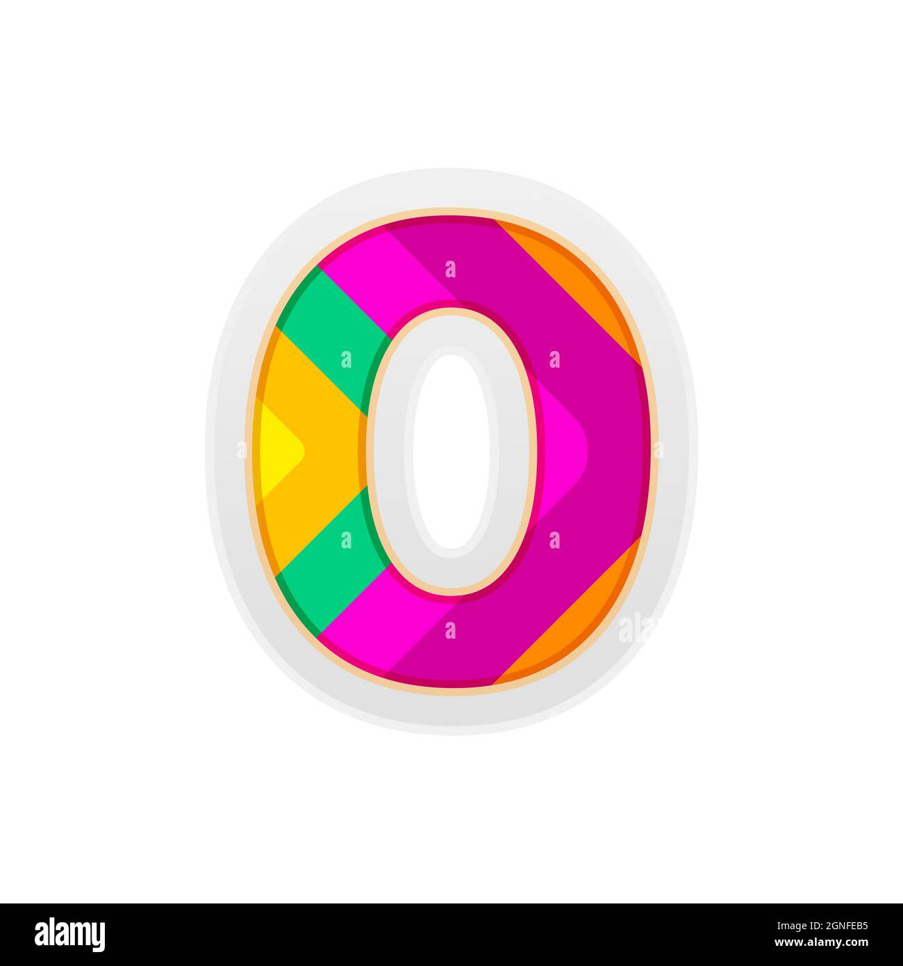 Nice number filled with pleasant colors Stock Photo - Alamy