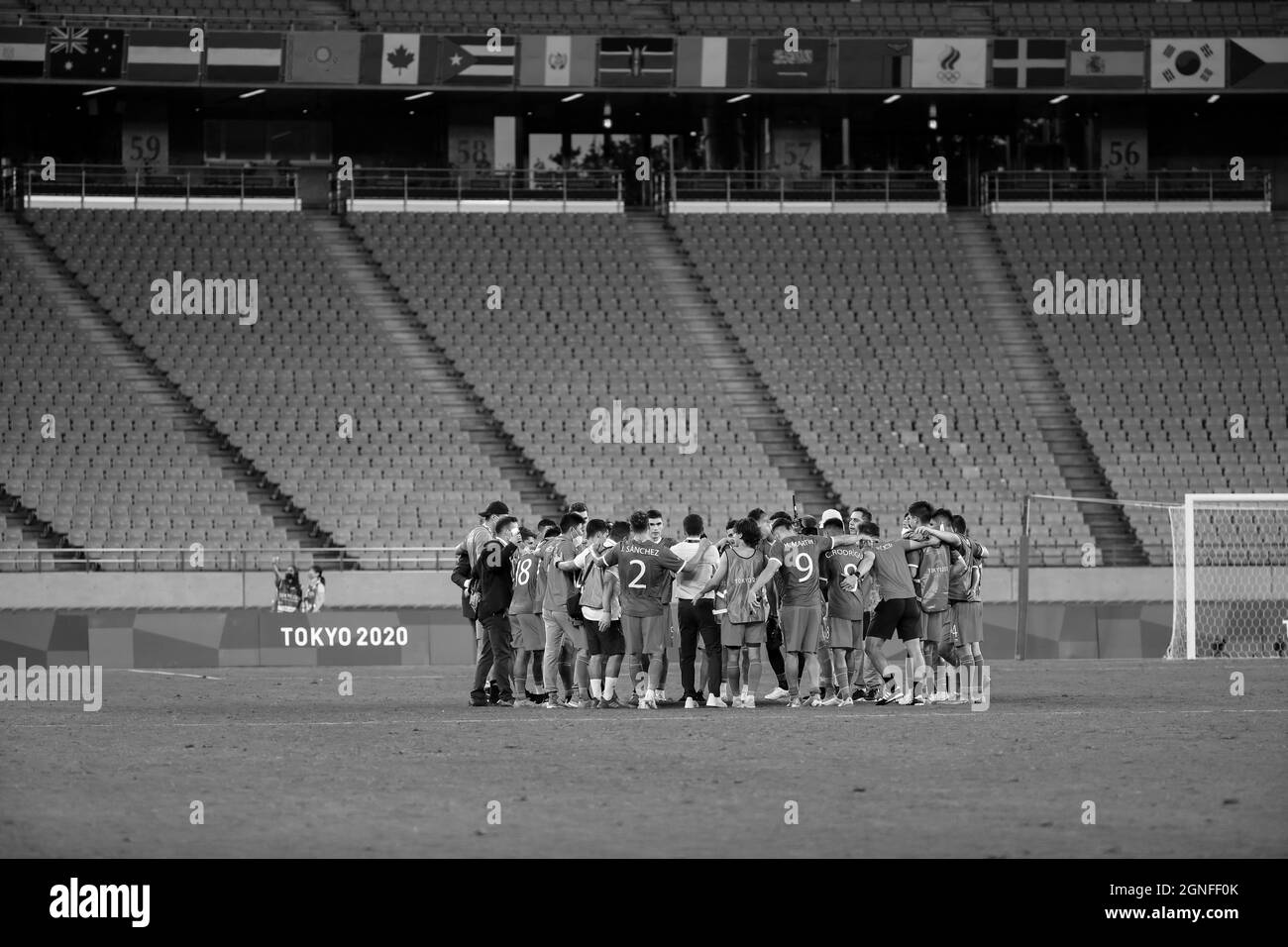 Olympic stadium of tokyo Black and White Stock Photos & Images - Alamy
