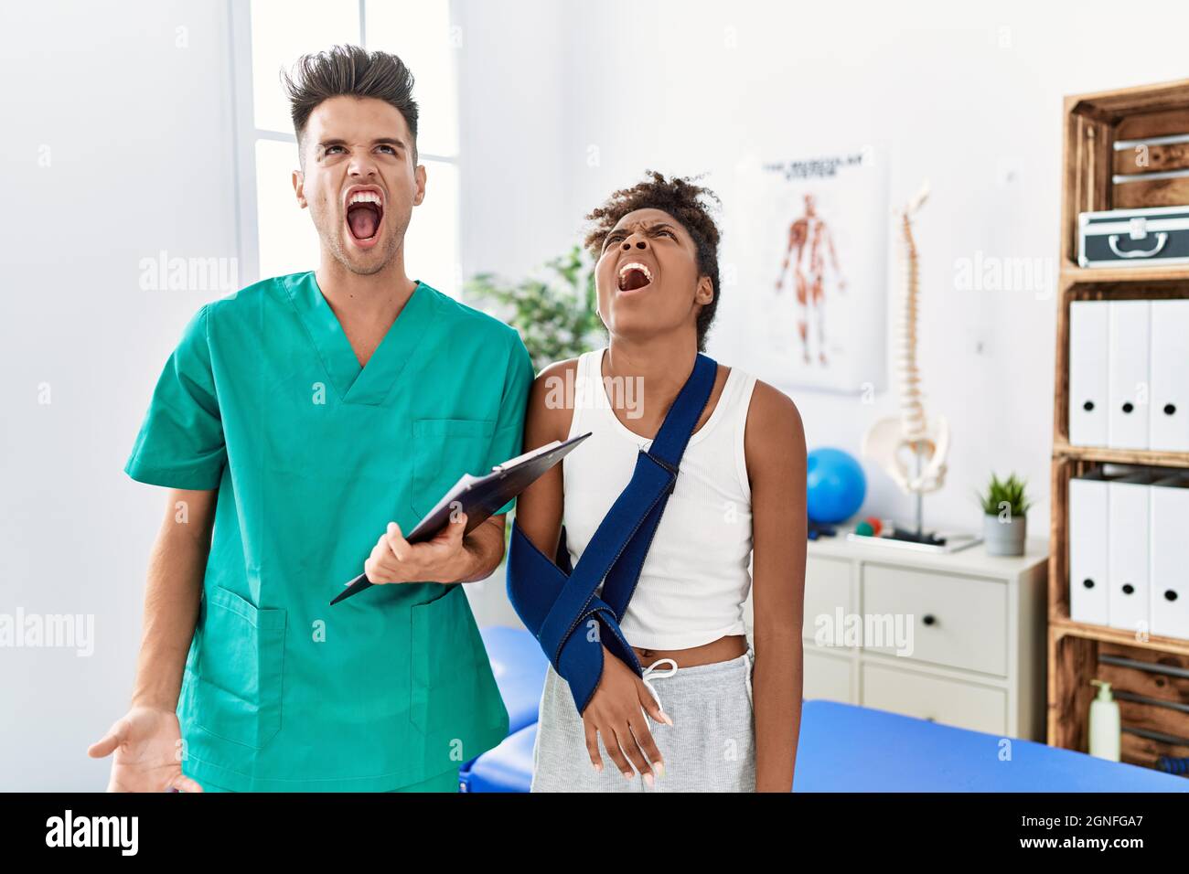 Patient screaming face hospital hi-res stock photography and images - Alamy