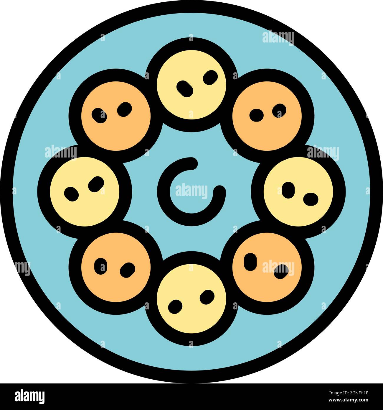 Traditional falafel balls salad Stock Vector Images - Alamy