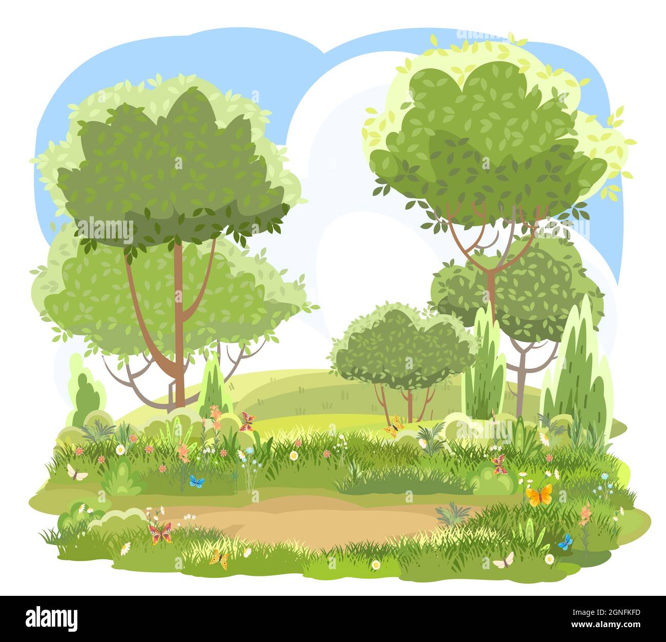 Rural vegetation Cut Out Stock Images & Pictures - Alamy