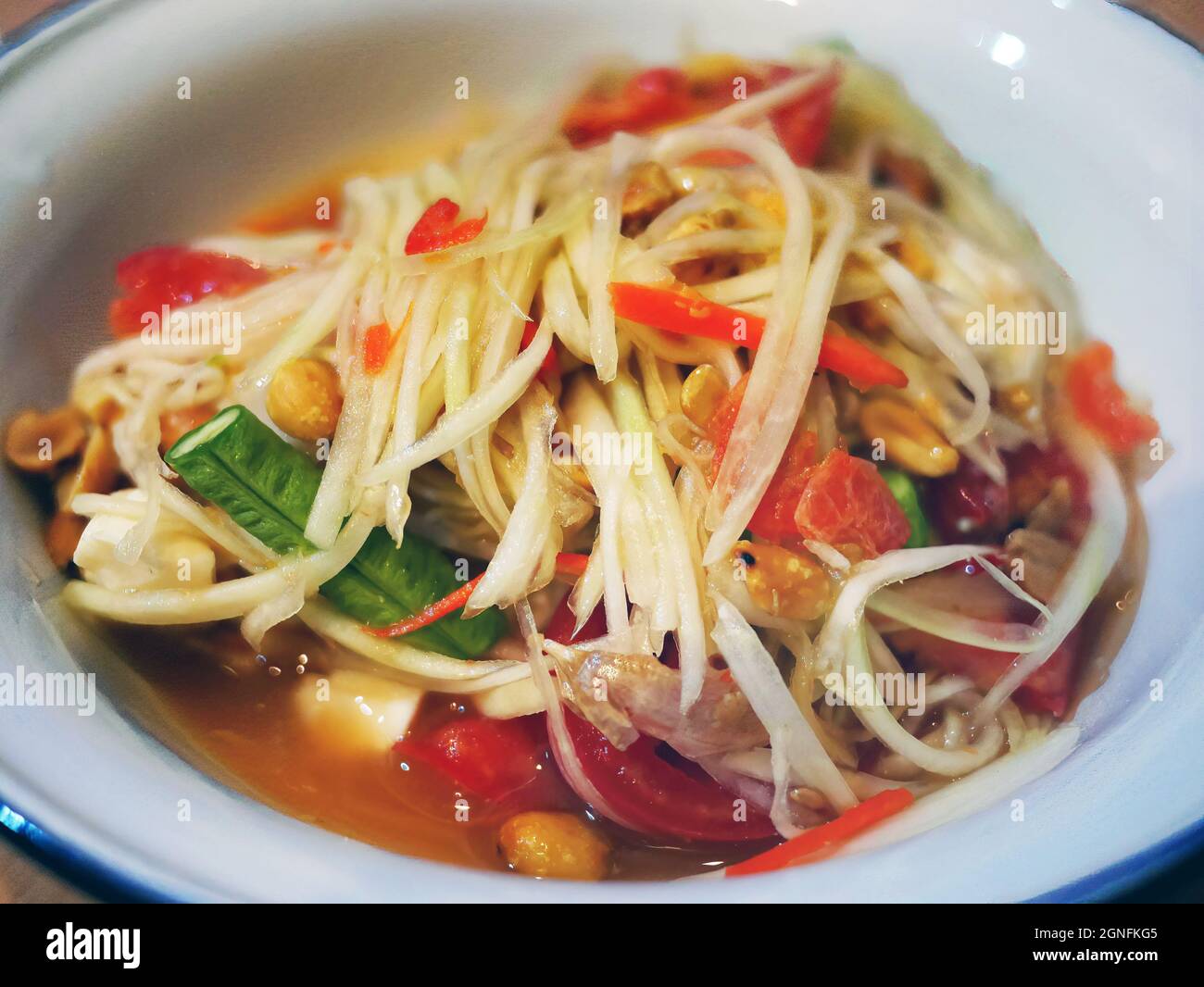 Spicy thai salad hi-res stock photography and images - Alamy