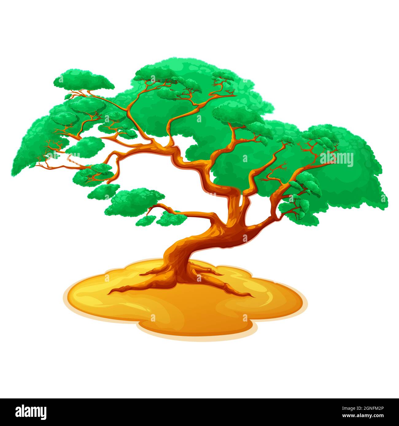 A beautiful isolated tree, natural of an African landscape Stock Photo ...