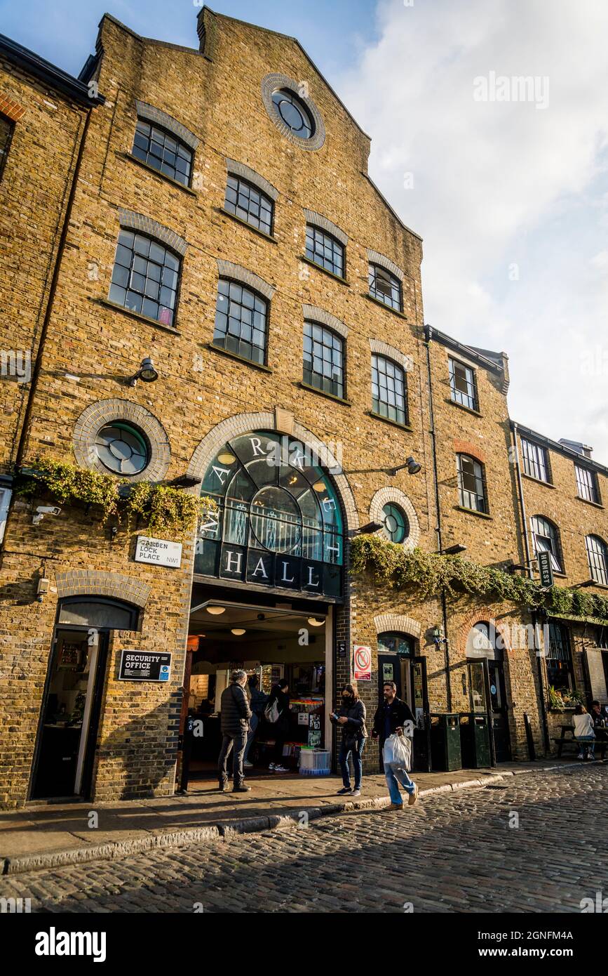 Entrance to one of many Market Halls with alternative fashion shops ...