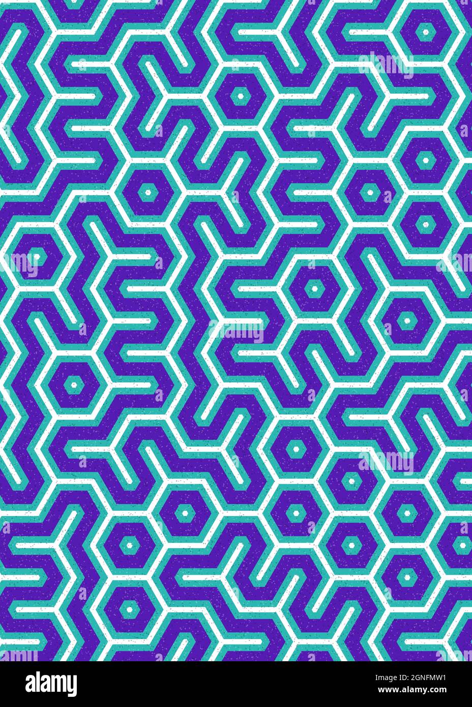 Computer-generated Hexagon Tile Connection art background design ...