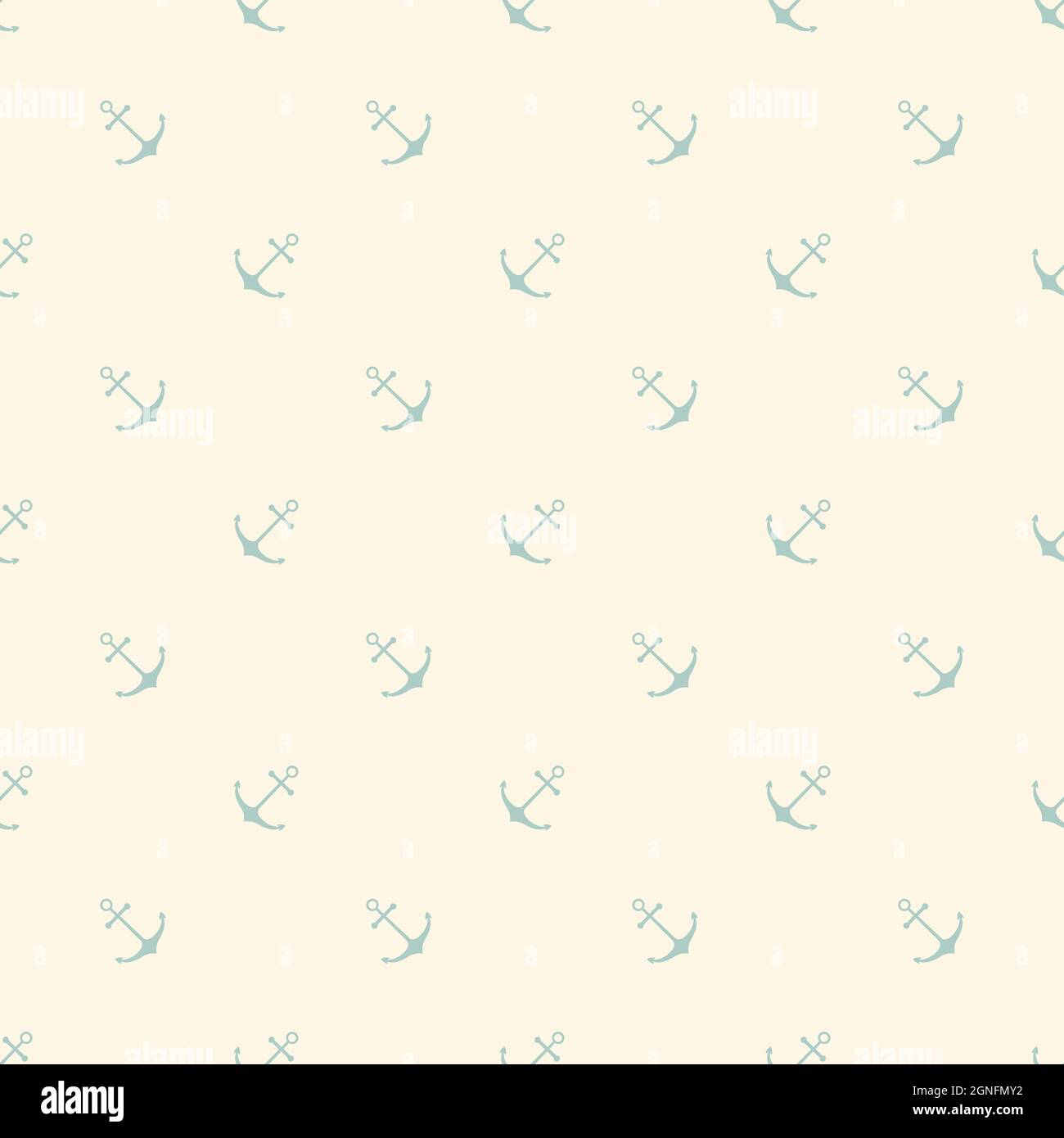 Nautical seamless pattern with geometric ship anchors Stock Vector ...