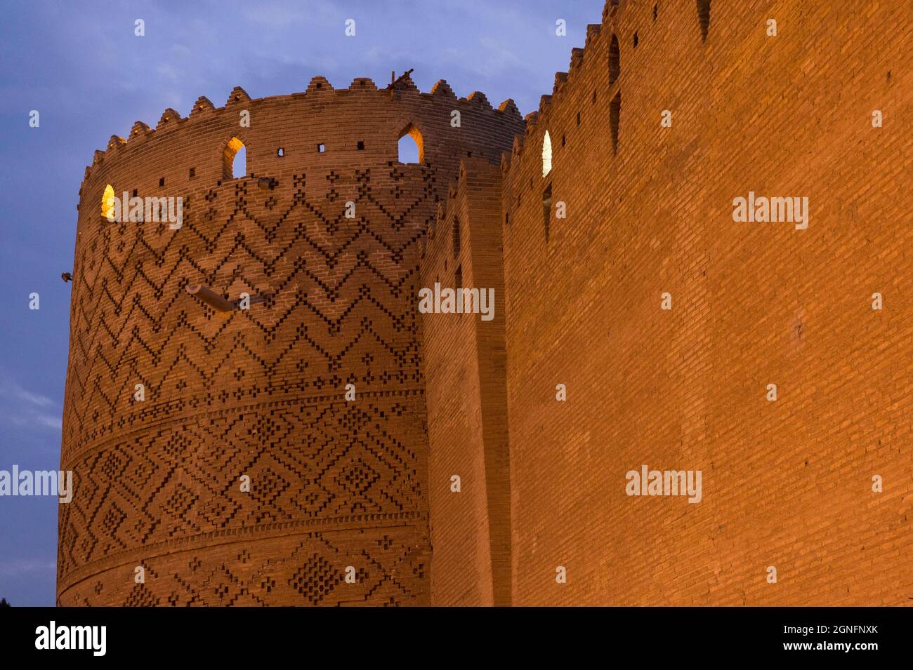 IRAN. TOWN OF CHIRAZ. THE KARIM KHAN CASTLE Stock Photo - Alamy