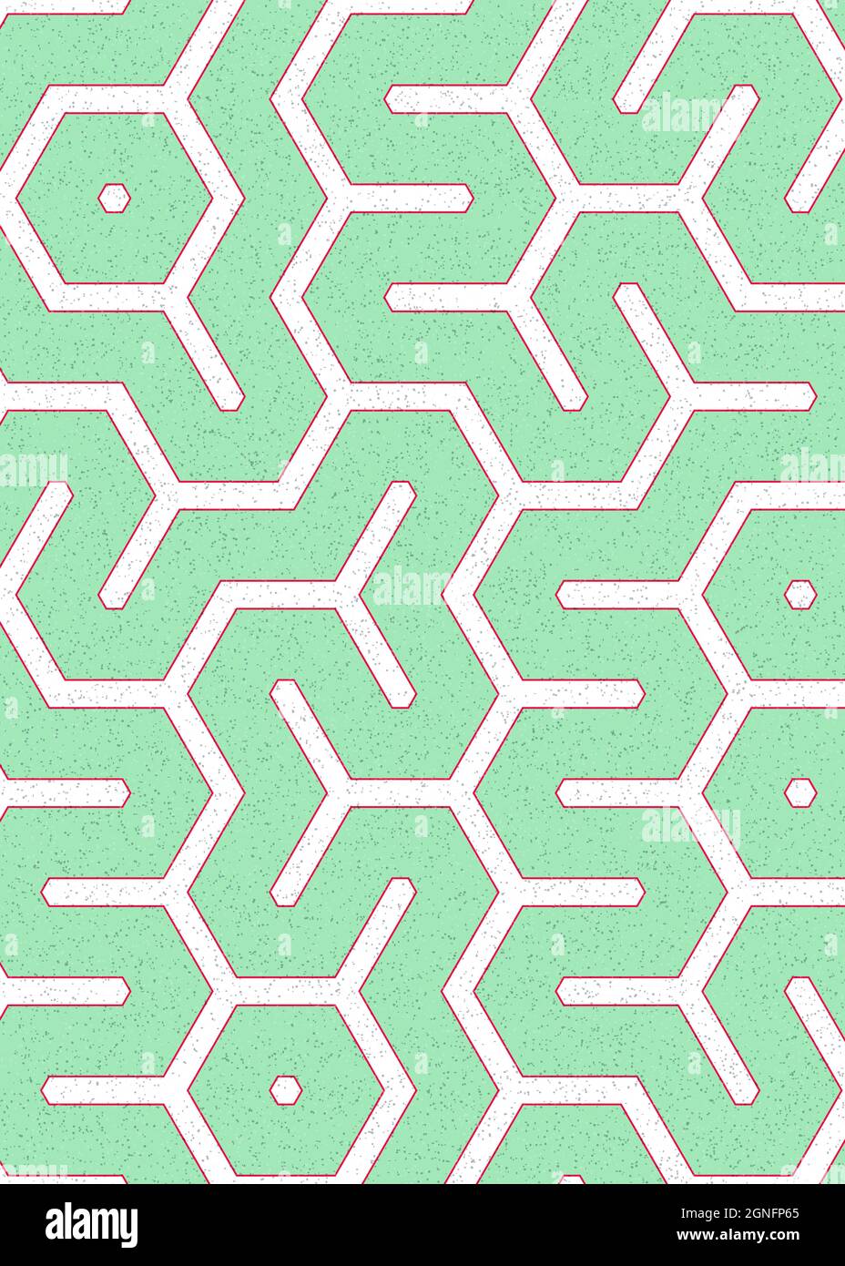 Computer-generated Hexagon Tile Connection art background design ...