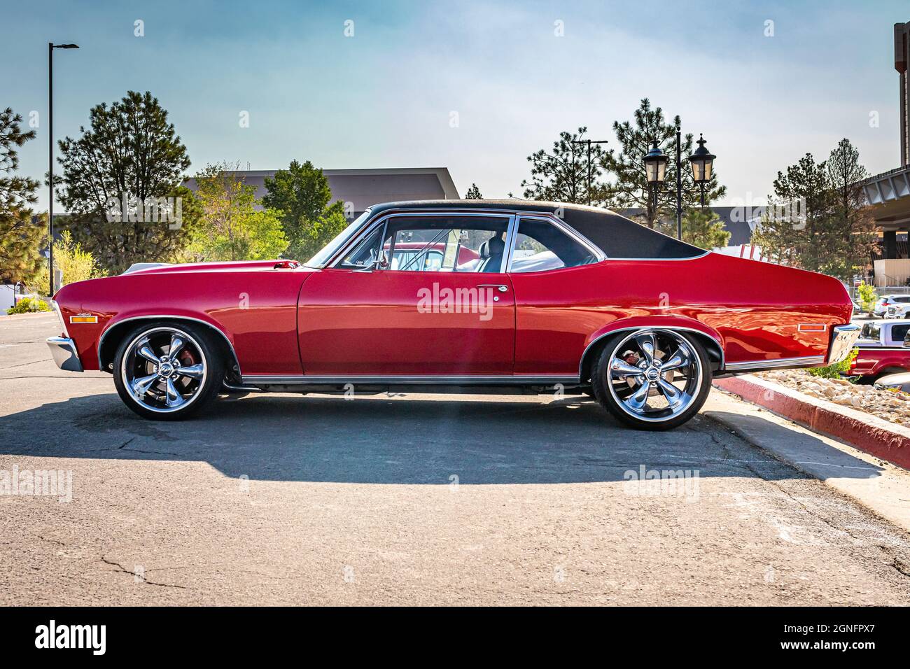 Reno, NV - August 4, 2021: 1971 Chevrolet Nova SS hardtop coupe at a ...
