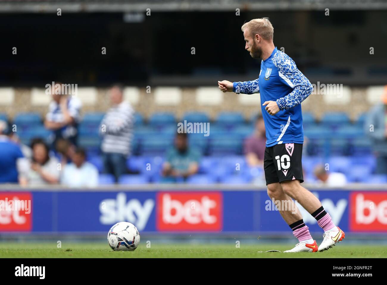 Ipswich, UK. 25th Sep, 2021. Barry Bannan #10 of Sheffield Wednesday ...