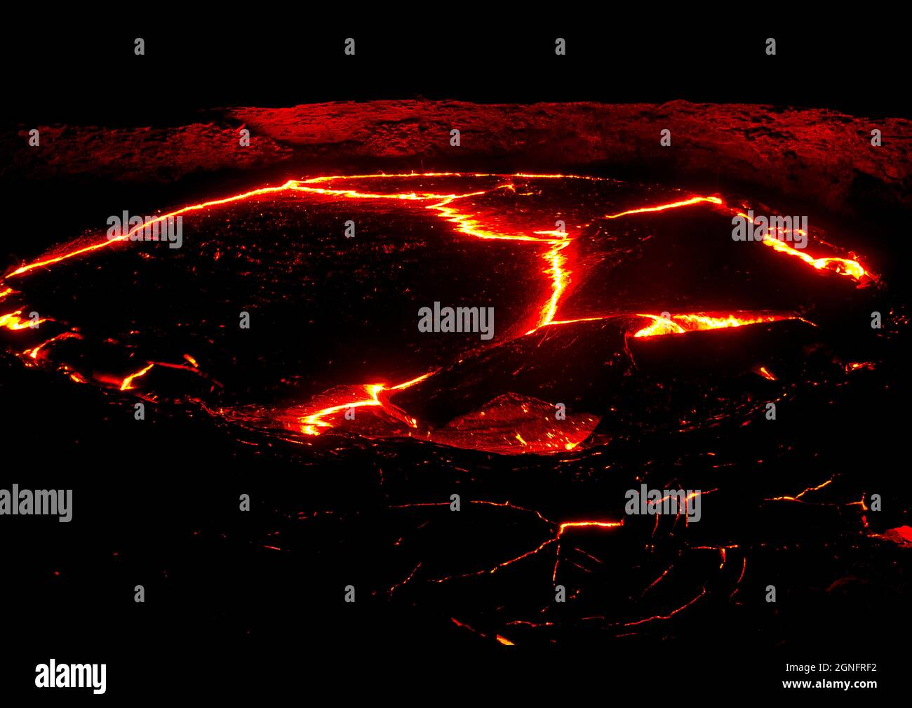 ETHIOPIA. TIGRE REGION. TECTONIC DEPRESSION OF DANAKIL. ERTA ALE IS A ...