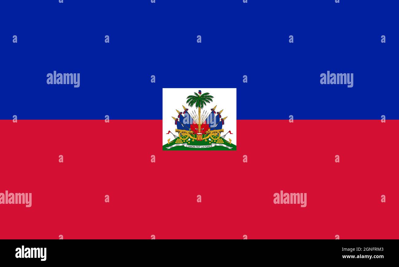 Haiti Flag In official colors and proportions, vector image Stock ...