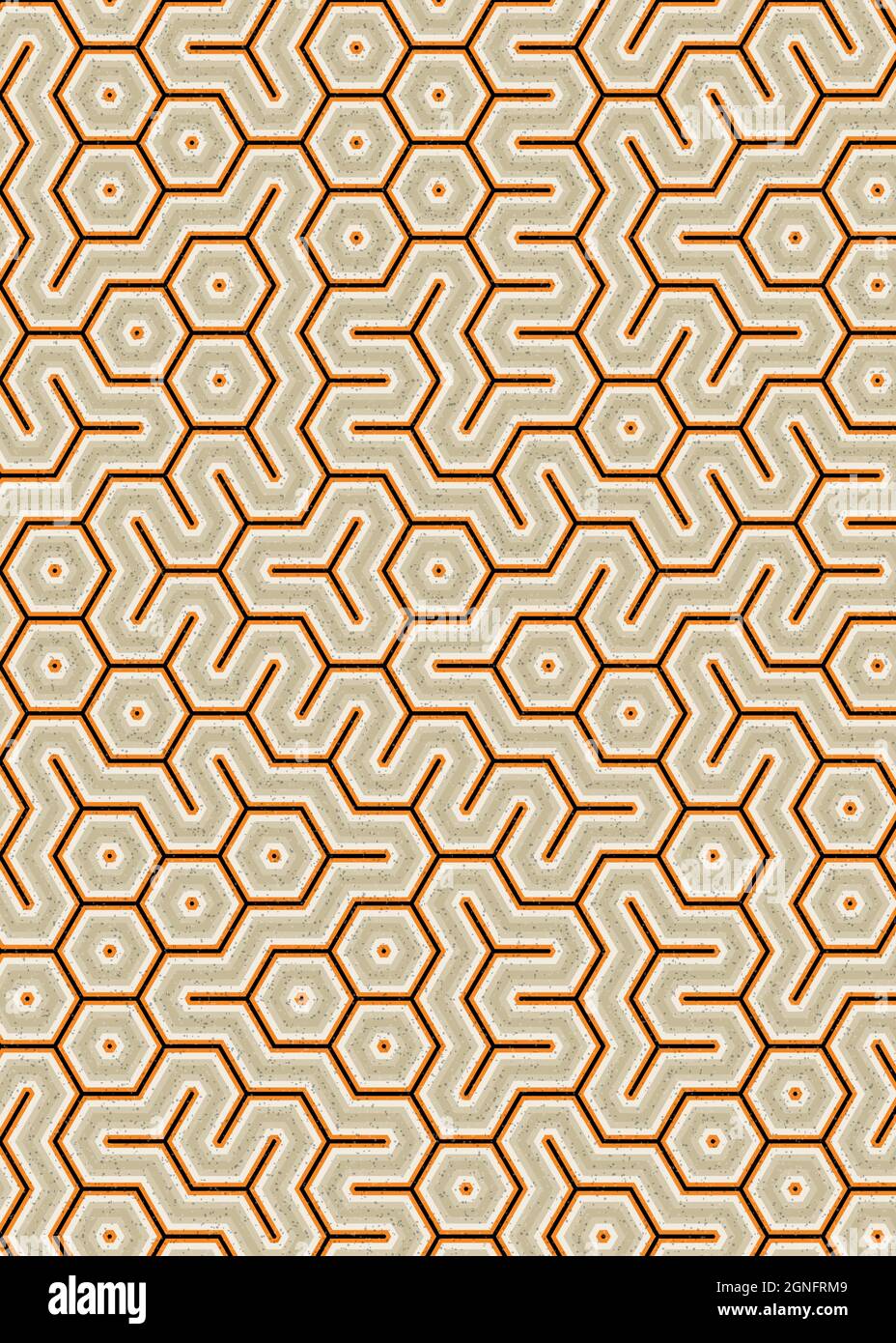 Computer-generated Hexagon Tile Connection art background design illustration Stock Vector Image ...