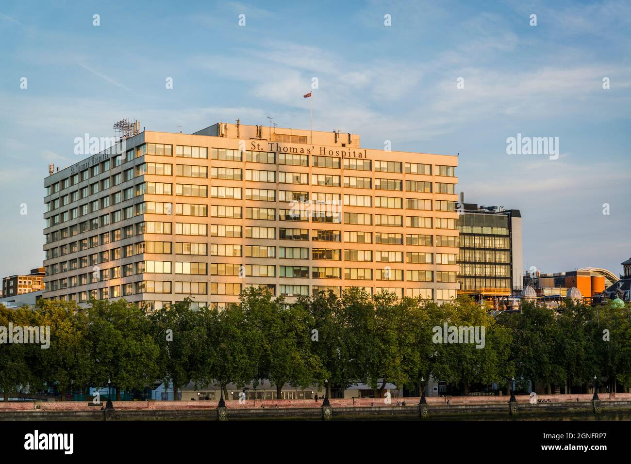 St Thomas' Hospital, a large NHS teaching hospital, London, England, UK ...