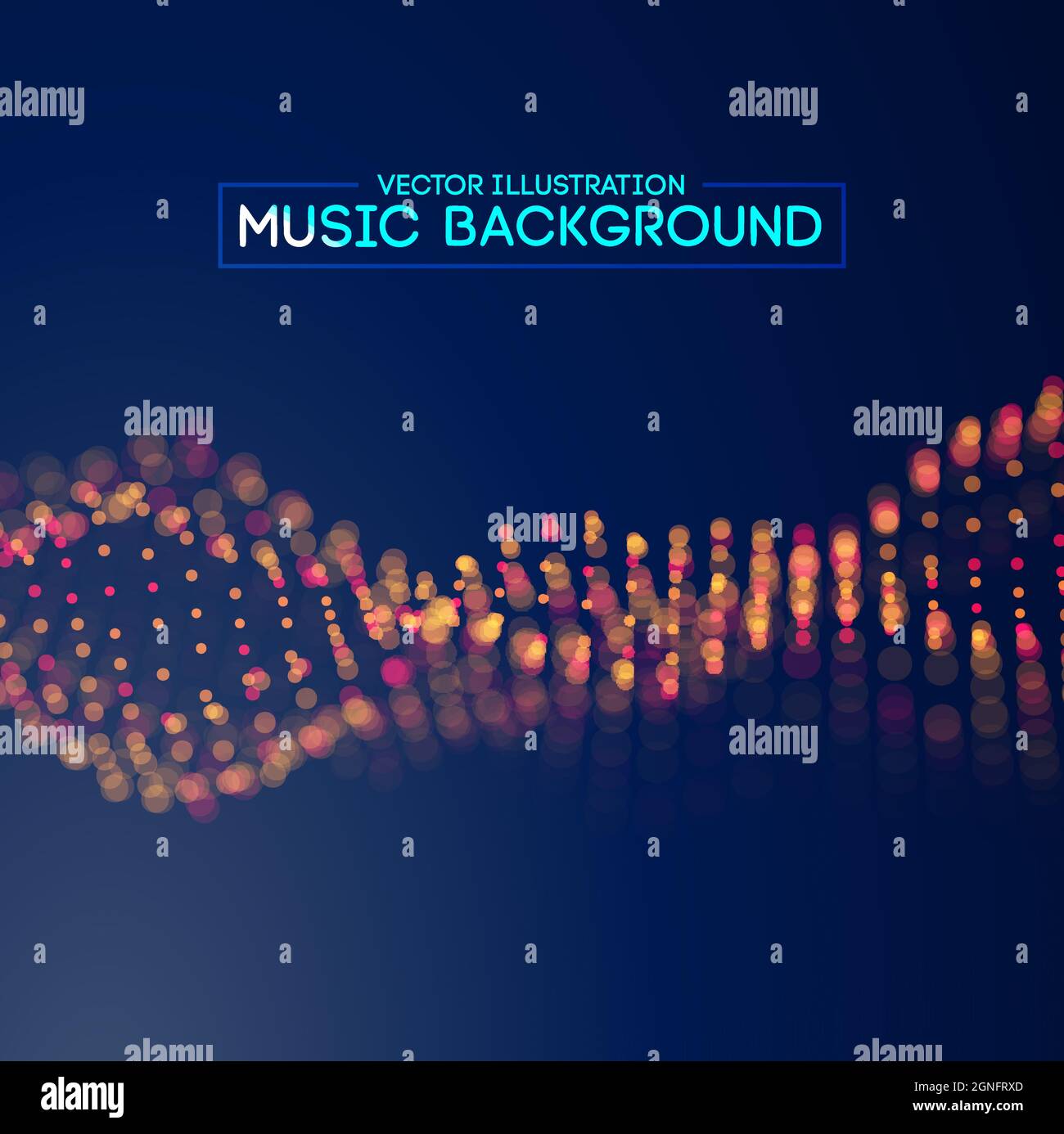 Music Background Blue abstract futuristic background. Future technology ...