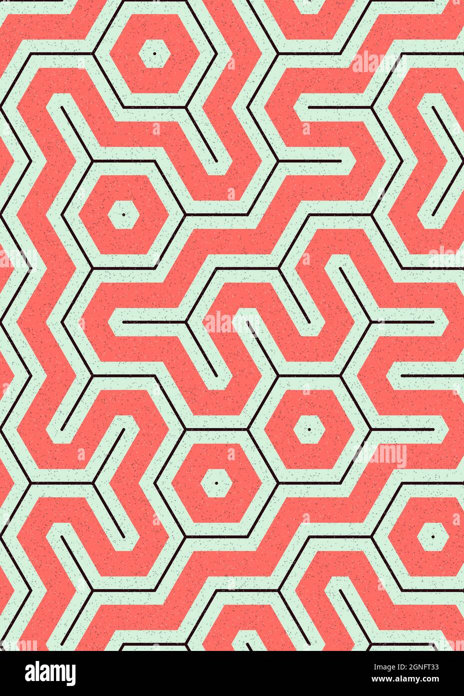 Computer-generated Hexagon Tile Connection art background design illustration Stock Vector Image ...