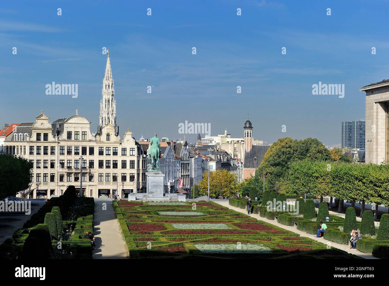 BELGIUM, TOWN OF BRUSSELS, DISTRICT OF CENTRE CALLED THE PENTAGON ...