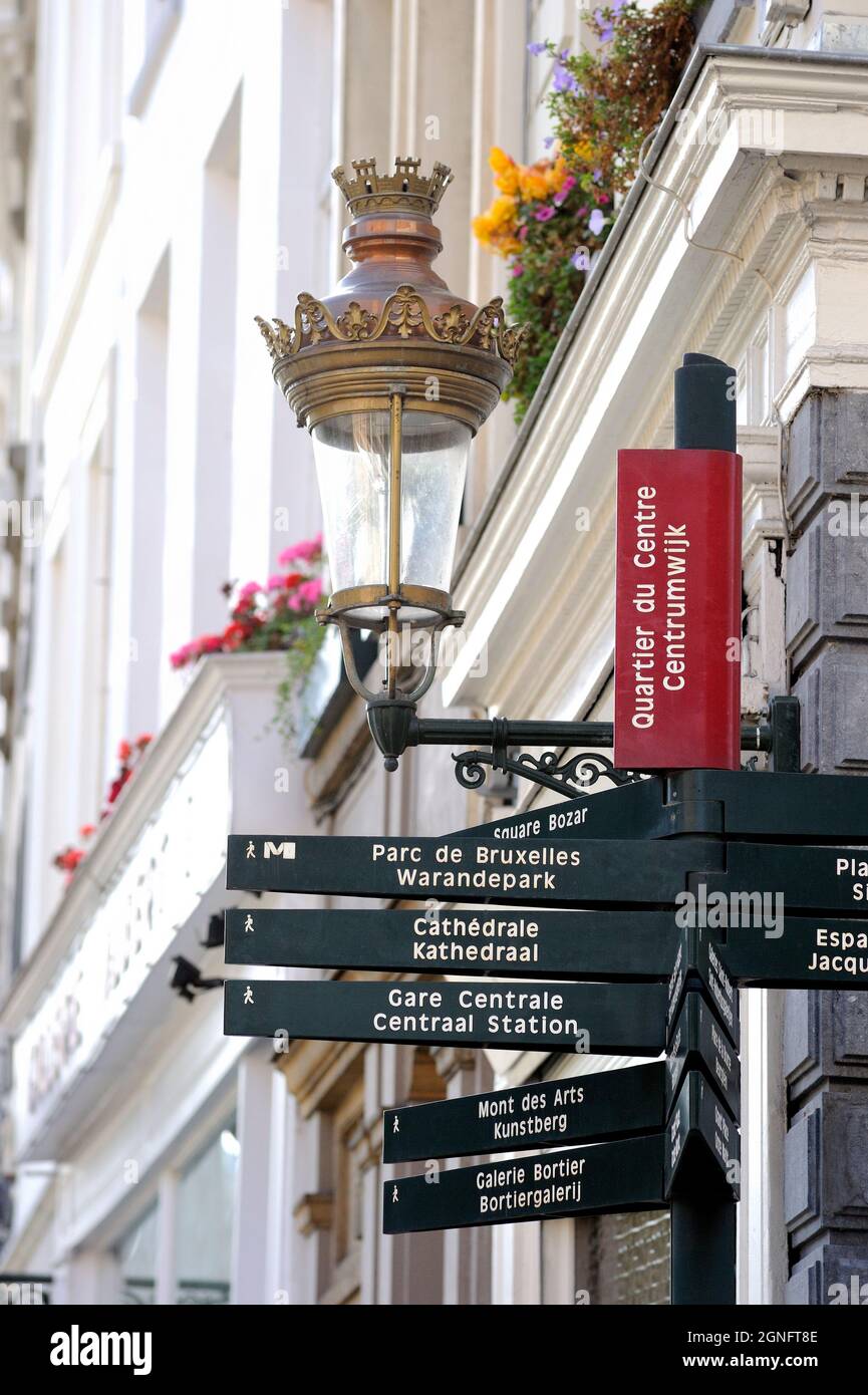 BELGIUM, TOWN OF BRUSSELS, DISTRICT OF CENTRE CALLED THE PENTAGON ...