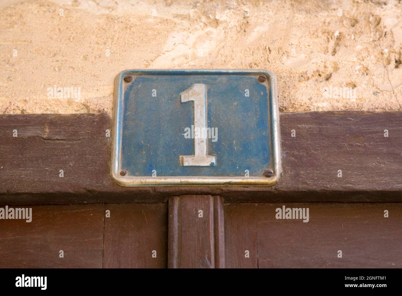 Number One Sign on Stone Background Stock Photo - Alamy