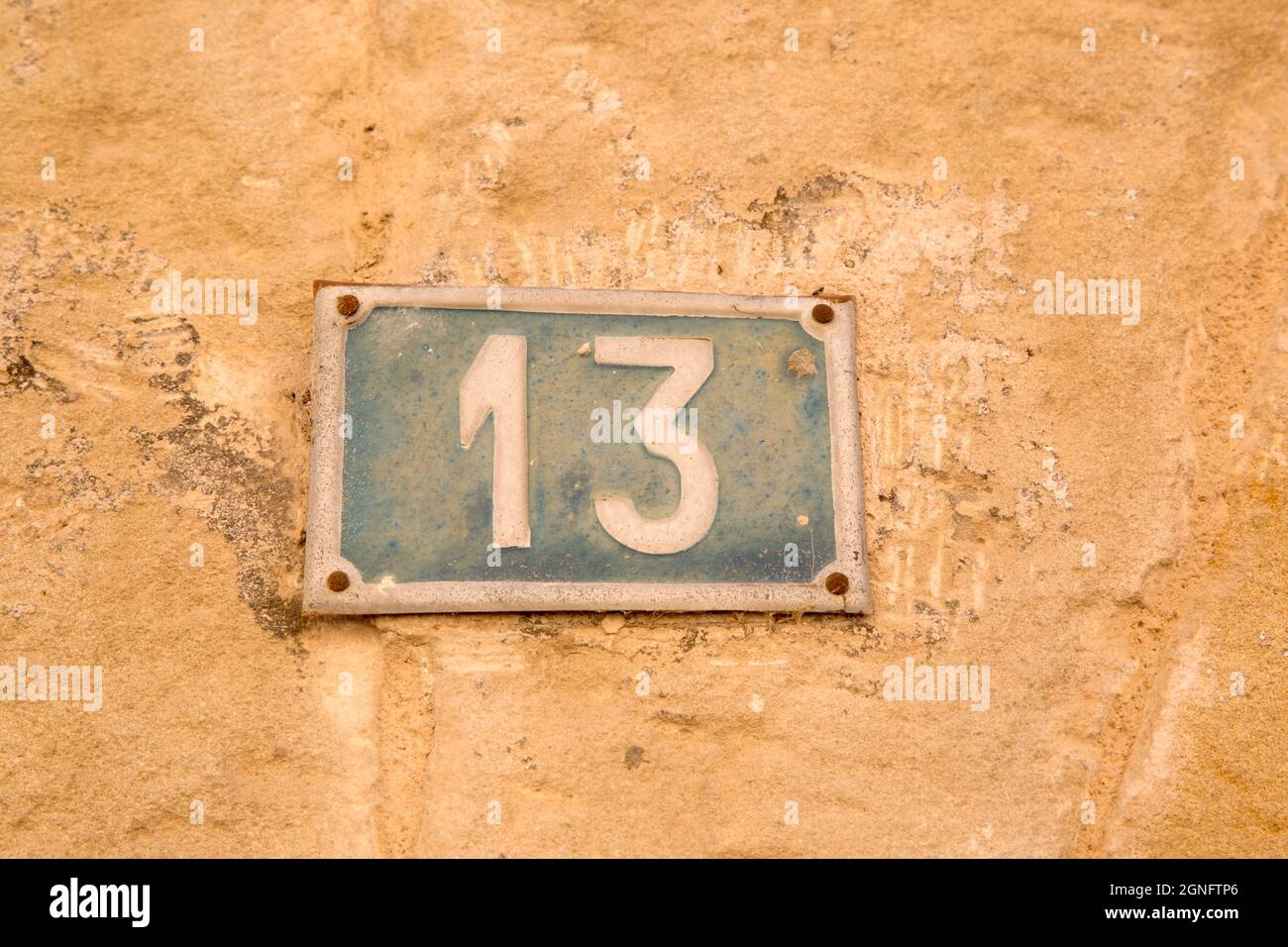 Number 13 thirteen door hi-res stock photography and images - Alamy