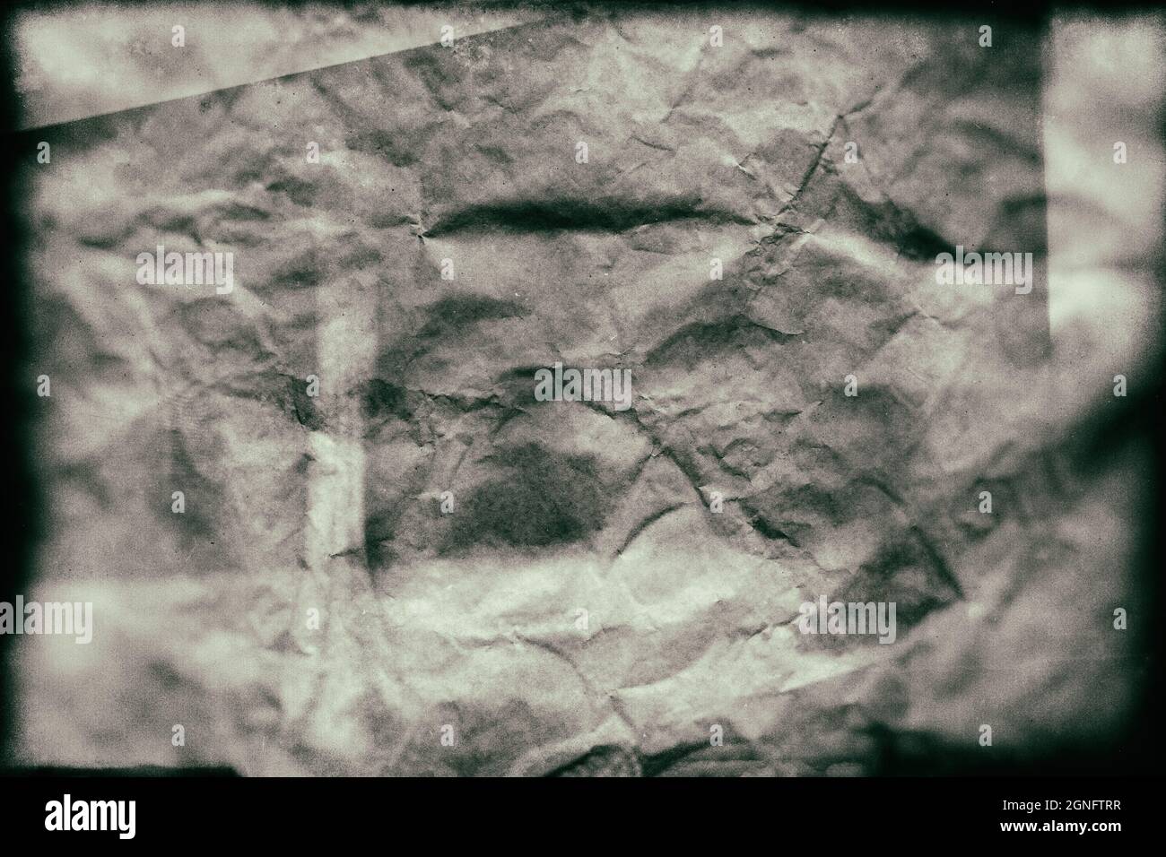 Old film overlay design on brown wrinkled paper for design in your work ...